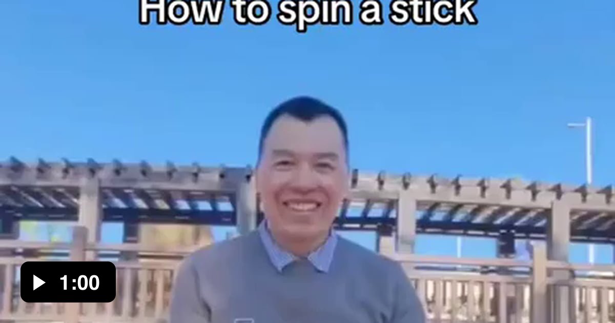 Spinning a stick, very easy! - 9GAG