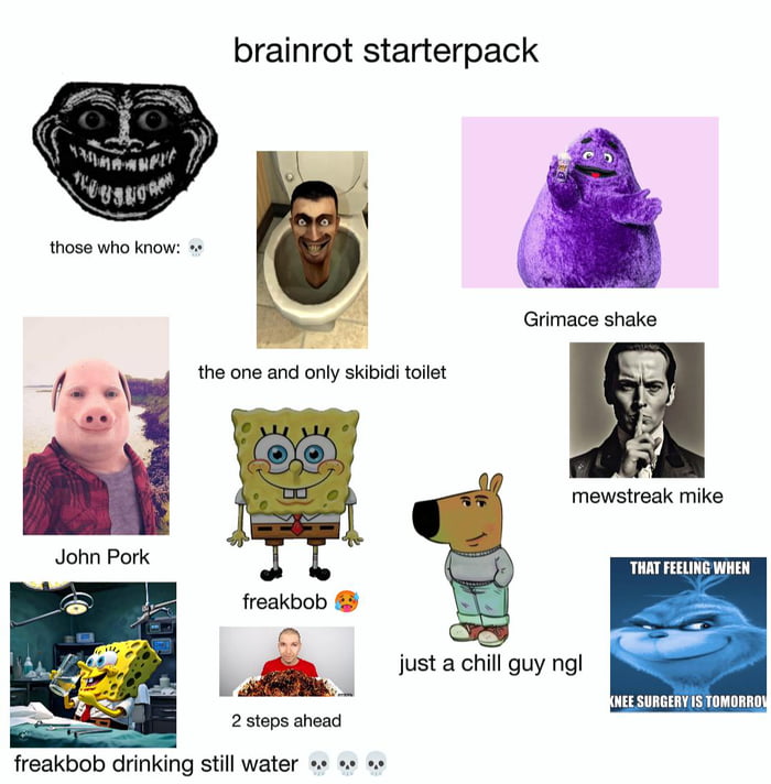 Brainrot starterpack - 9GAG