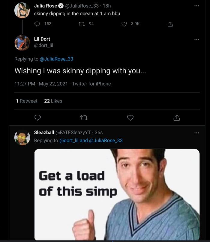 Get a load of this simp - 9GAG