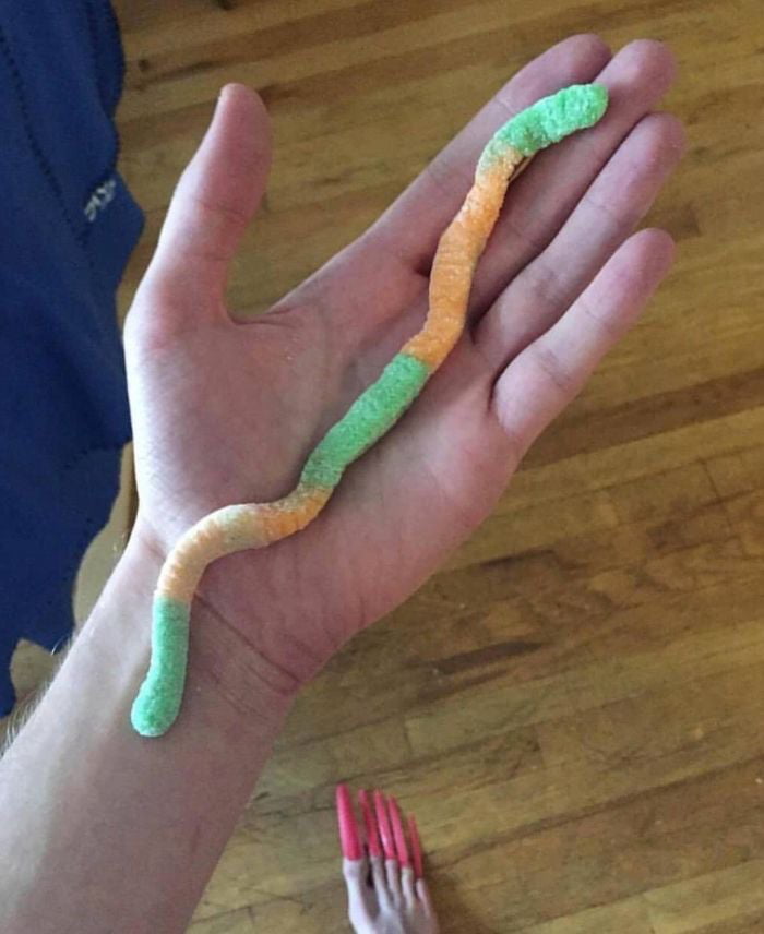This long gummy worm - 9GAG