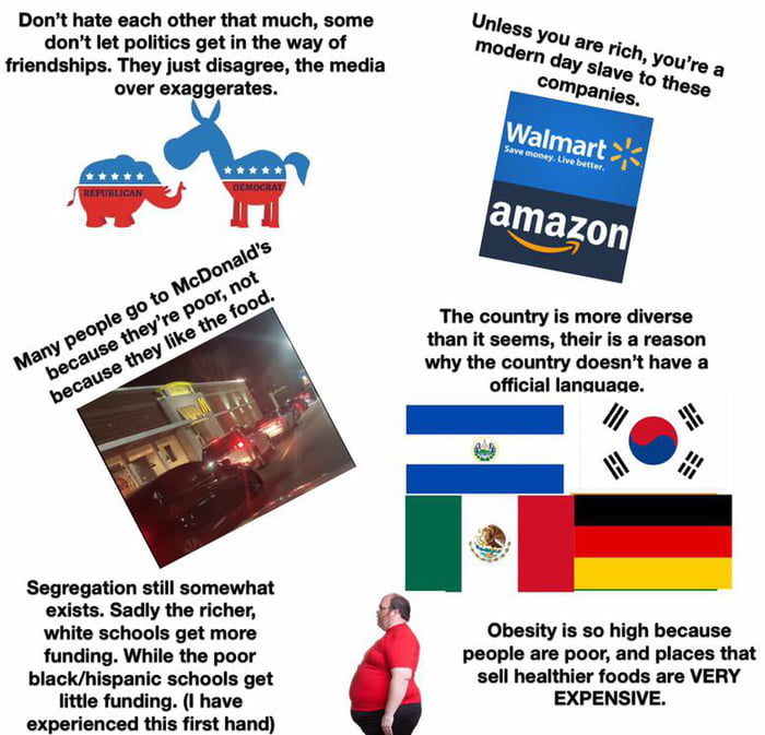 The “What The United States is really like” starter pack. - 9GAG