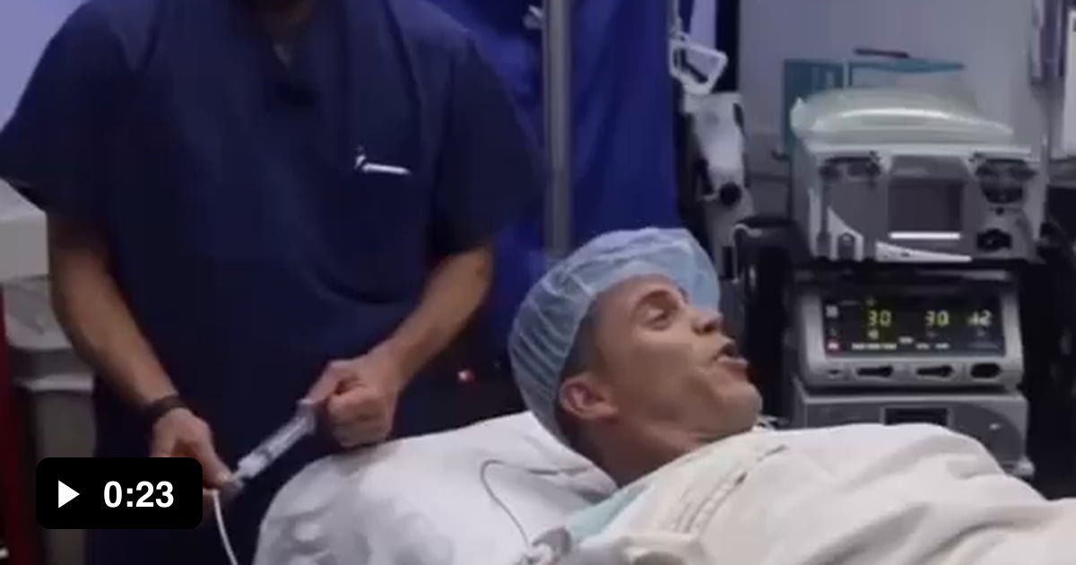 Steve-O tries to beat the Anaesthesia. - 9GAG