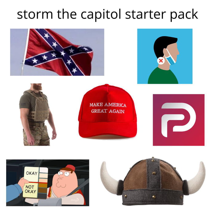 Storm the capitol starter pack - 9GAG