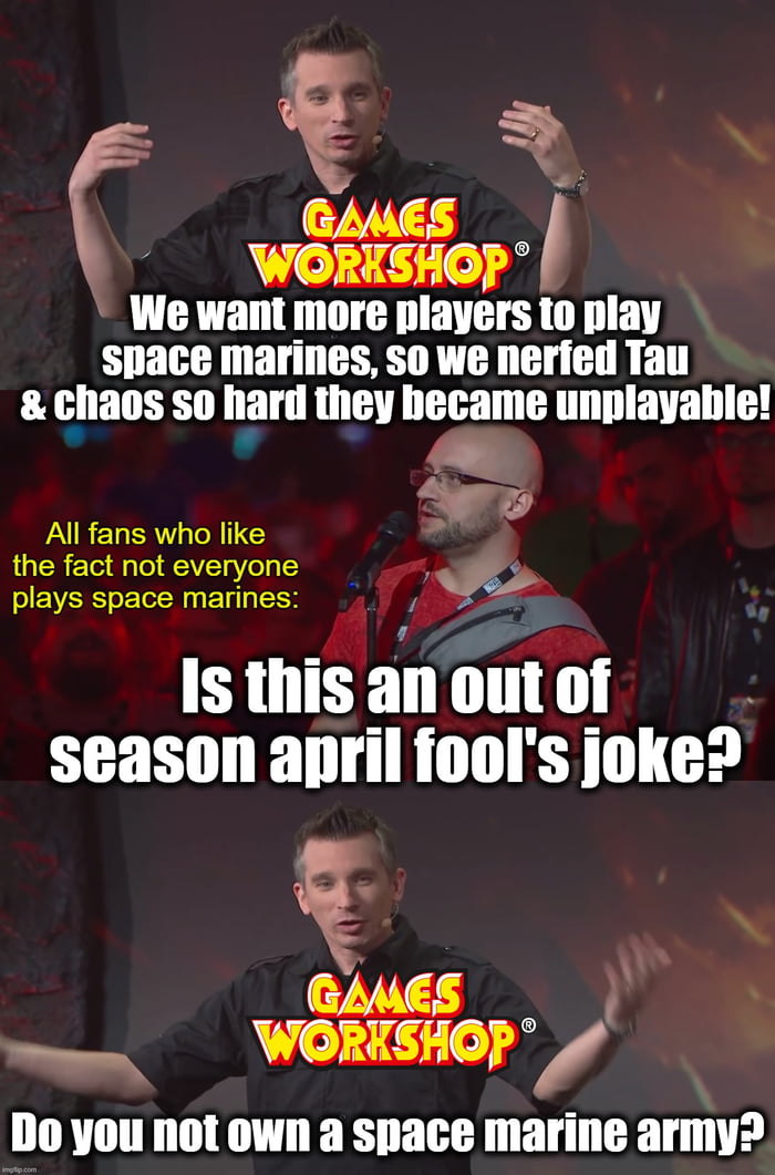 Choke on an EXTRA large baguette of d*cks, games workshop! - 9GAG