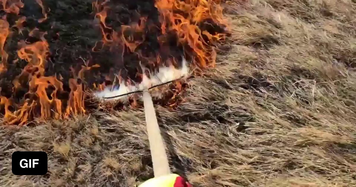 Spreading fire with a rake - 9GAG