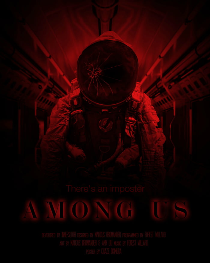 Poster for if Among Us was a horror film - 9GAG
