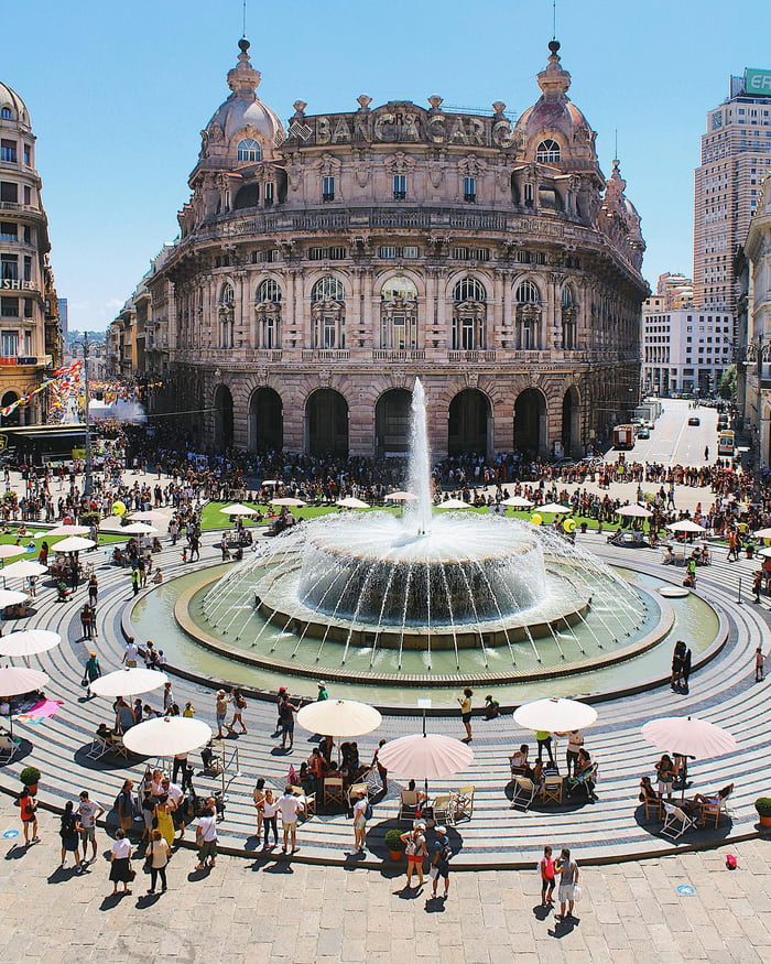 Piazza De Ferrari, Genova Italy (Photo credit to @piero2673) - 9GAG
