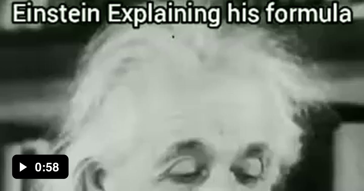 Albert Einstein explaining his formula - 9GAG
