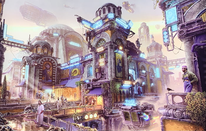 Cyberpunk Byzantine. Max Bedulenko - streets of constantinople 2020 - 9GAG