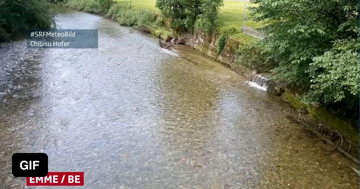 The Emme river in Switzerland after a thunderstorm - 9GAG
