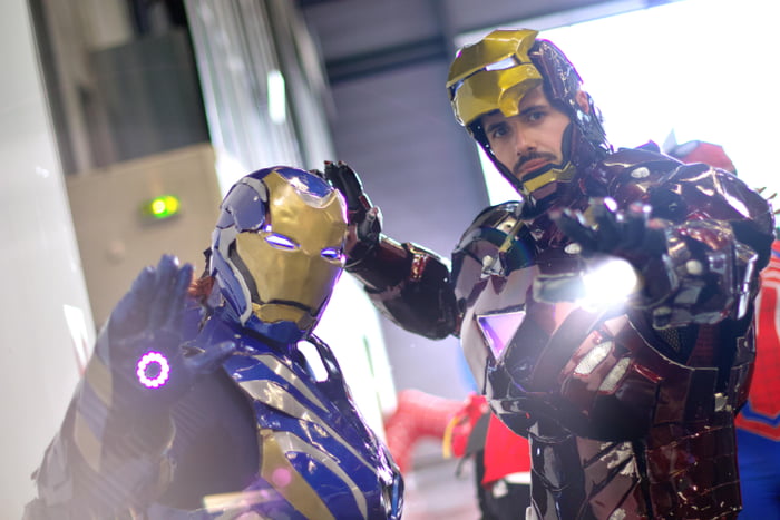 Iron Man & Rescue duo (full metal armors) - 9GAG