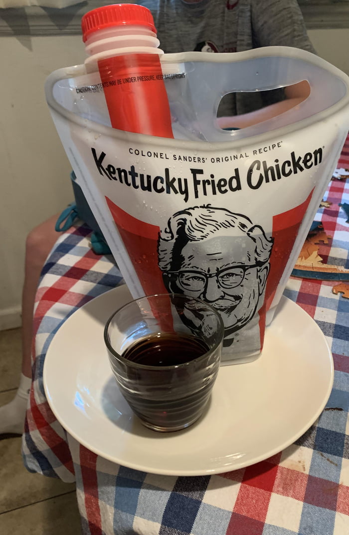 KFC Pepsi in a bag - zero carbonation - 9GAG