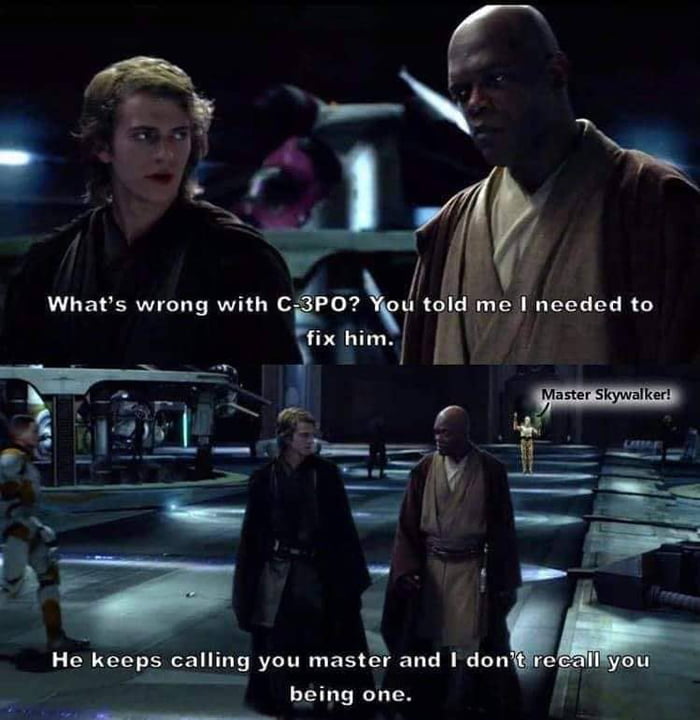 Anakin: Only a master of evil, master Windu! - 9GAG