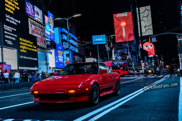 Took The Mr2 Down To Times Square. Got Some Cyberpunk Vibes From This ...