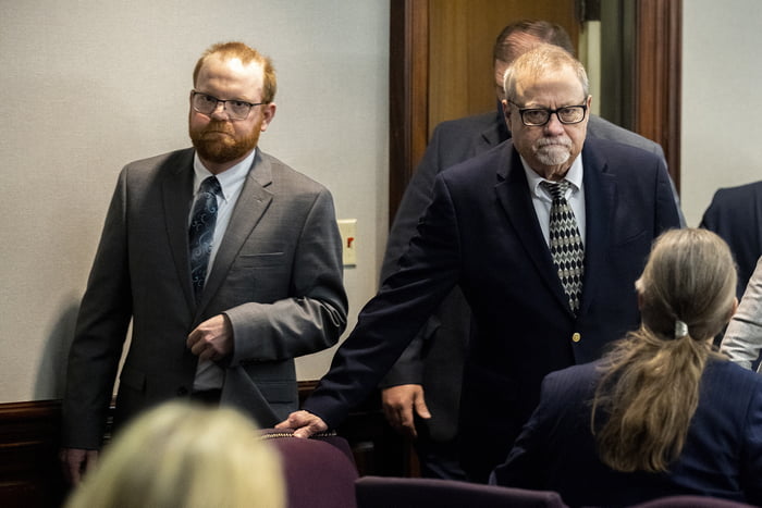 Greg and Travis McMichael both received life sentences today in Ahmaud ...