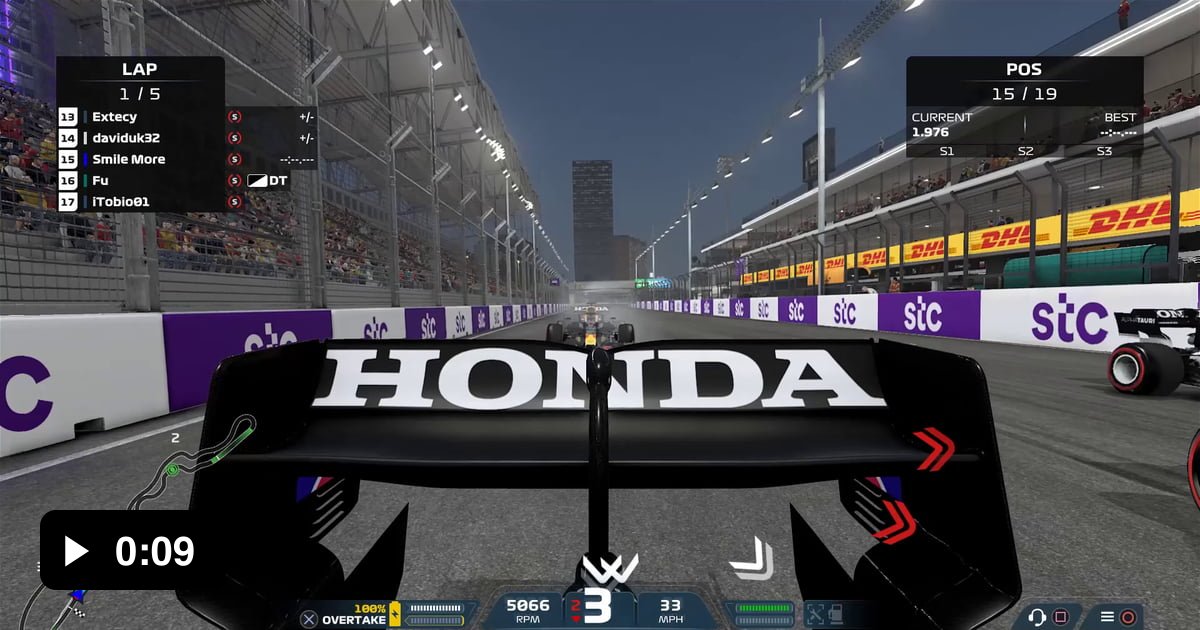 Oh well, that's a funny overtake on the outside Jeddah F1 2021 - 9GAG