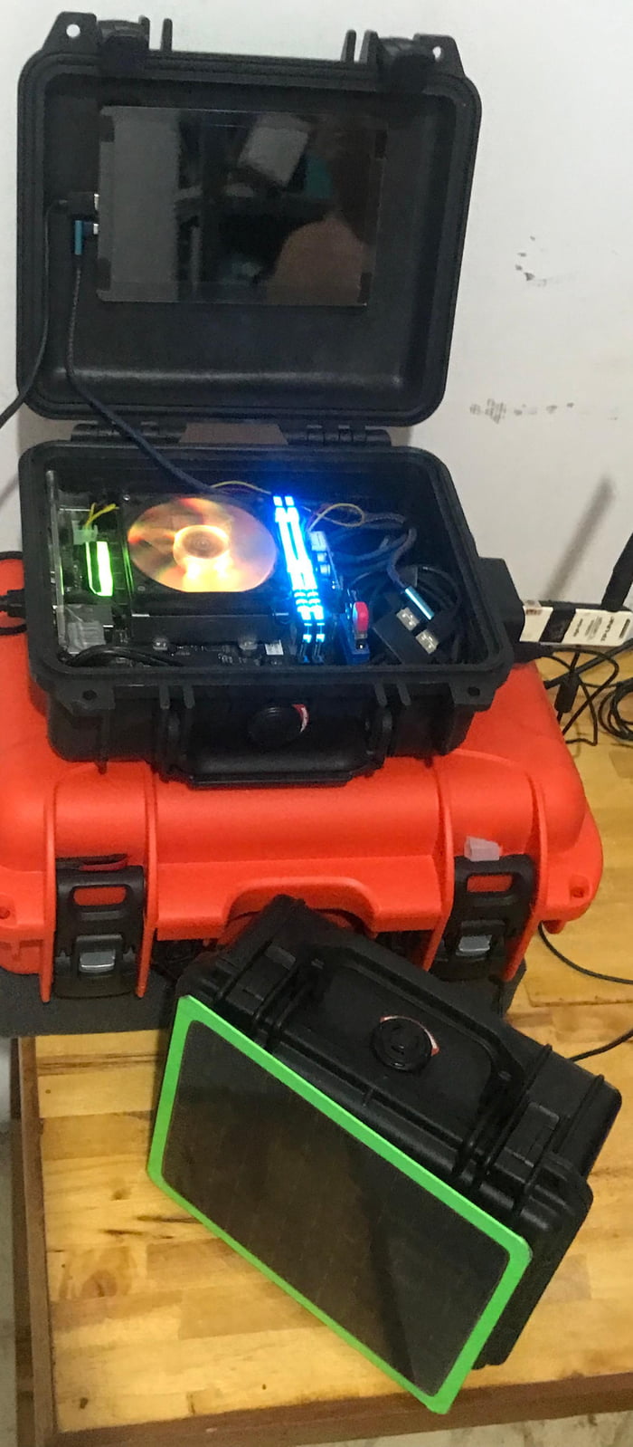 Portable Battlestation Pelican 1200 RGB Gaming Cyberdeck & Pelican 1150 ...