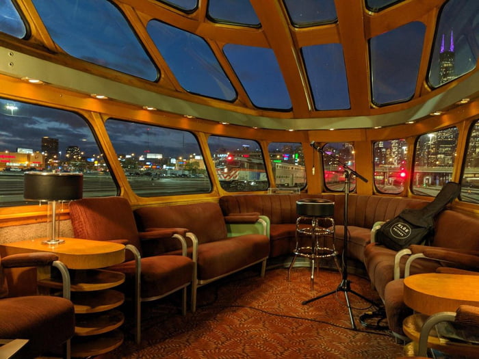 Cozy train (the skytop car of the old hiawatha train) - 9GAG