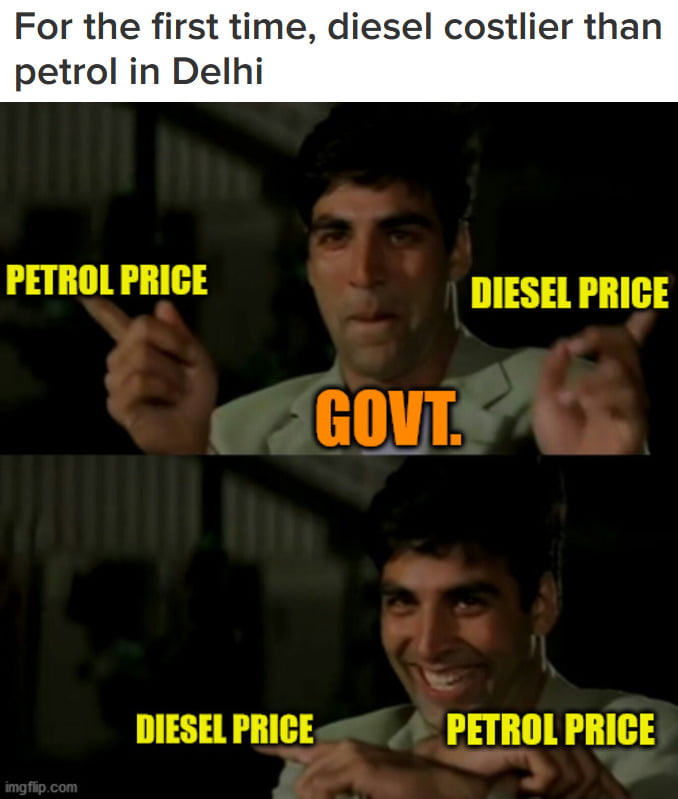Ekdum se waqt badal diya,jazbaat badal diye,prices badal di - 9GAG