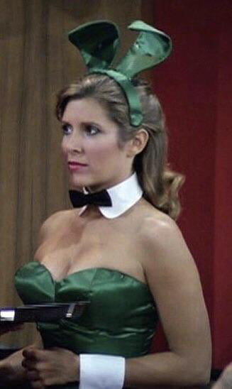 Carrie Fisher as a playboy bunny - 9GAG