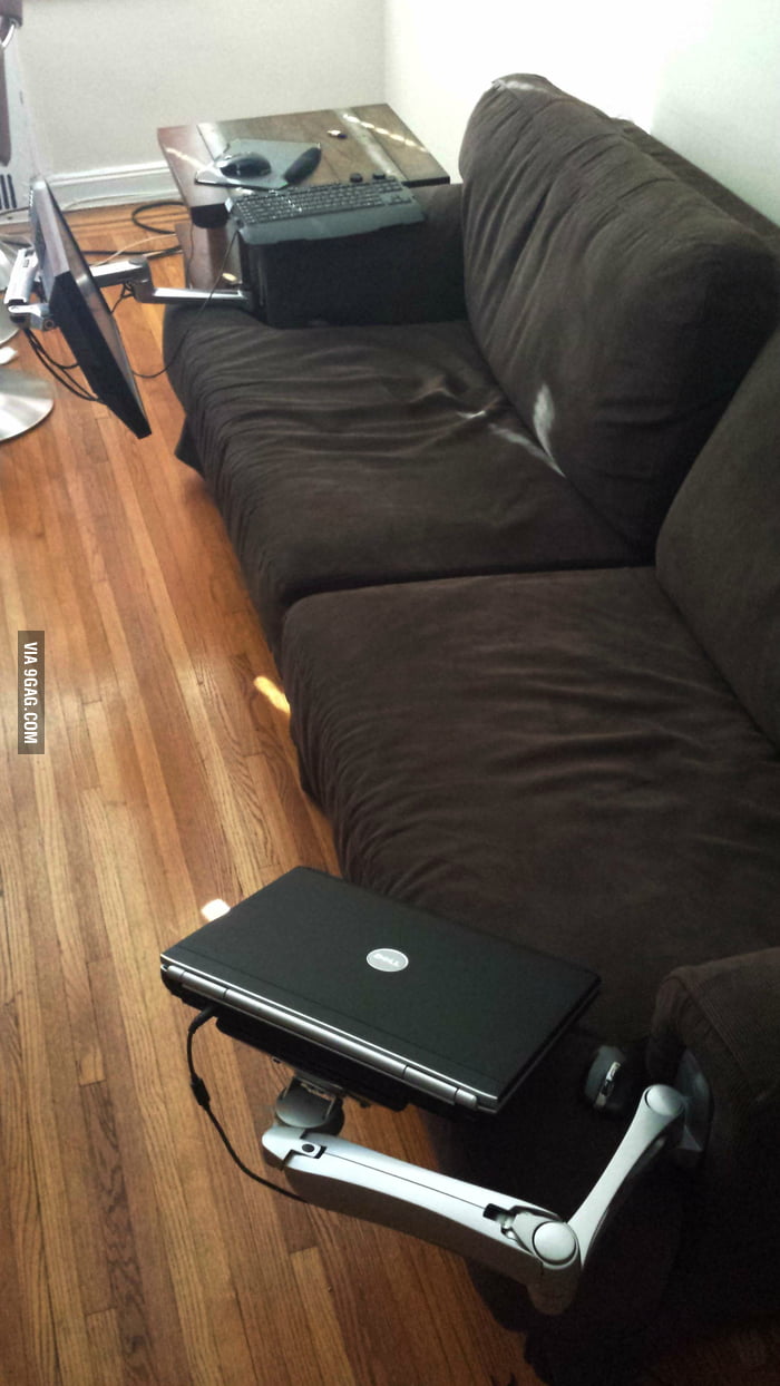 Using a Laptop/PC on a couch - 9GAG