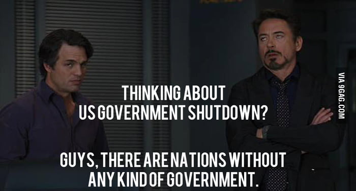Sad about US Government Shutdown? - 9GAG