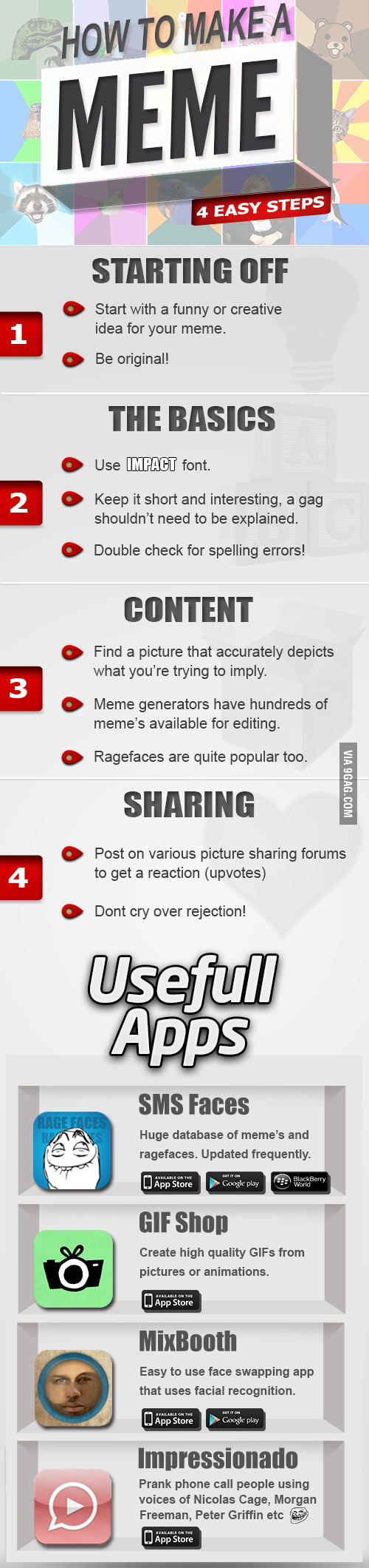 Simple guide to creating memes - 9GAG