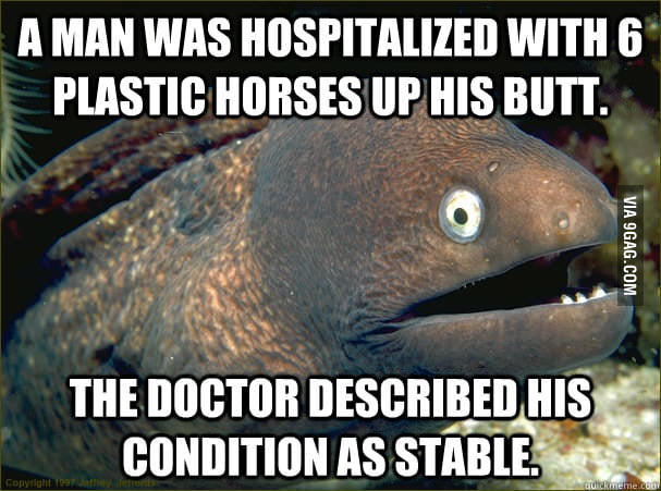 His condition is stable - 9GAG