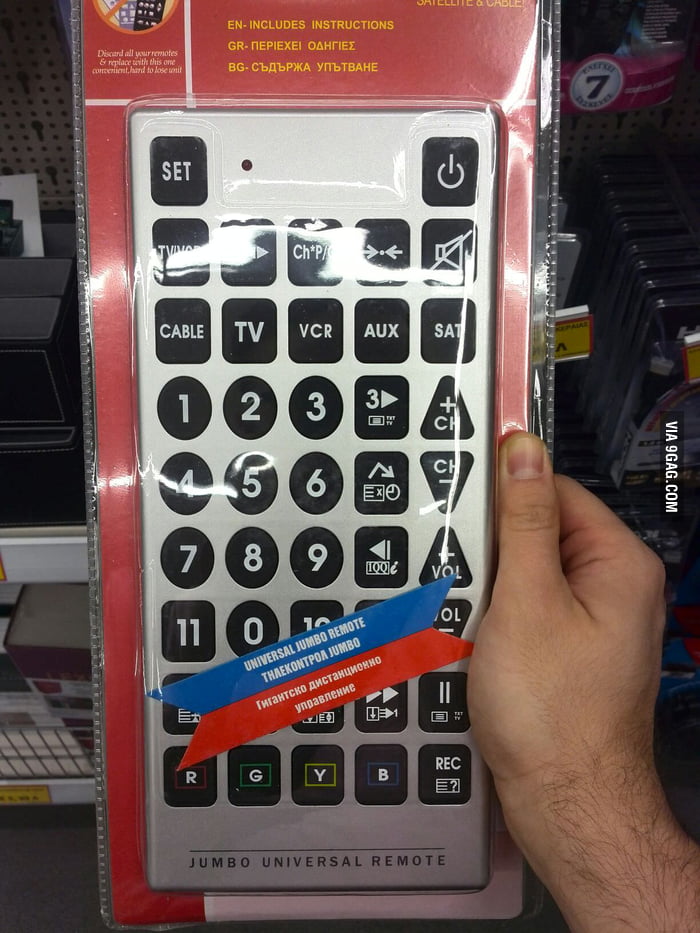 Finally a remote control for my grandma! - 9GAG