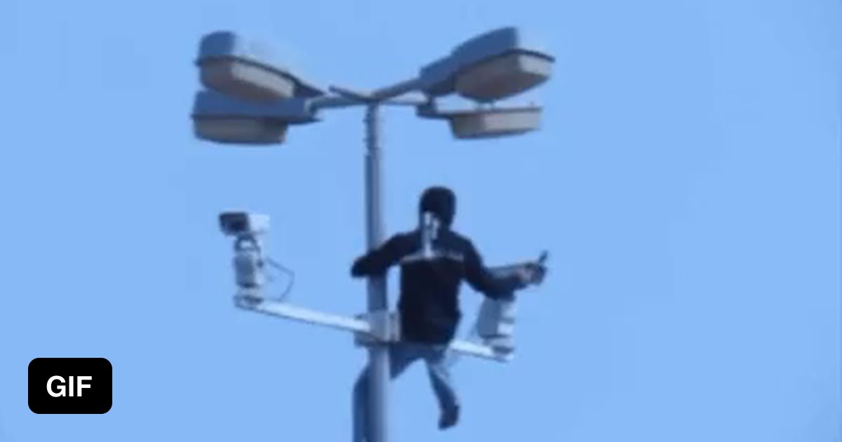 Idiot fights a camera. - 9GAG