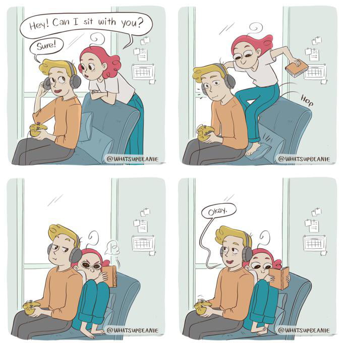 Being comfy with them - 9GAG