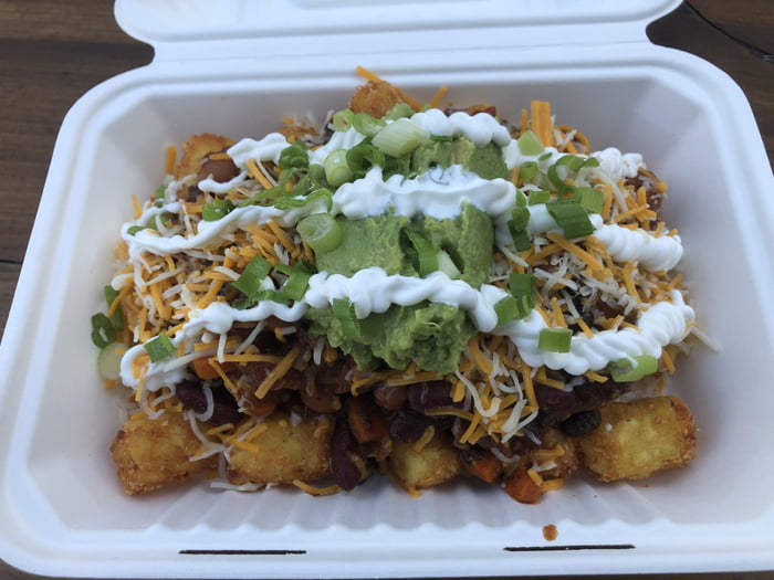 Some tots from the Ms Potato food truck. San Diego, CA USA - 9GAG