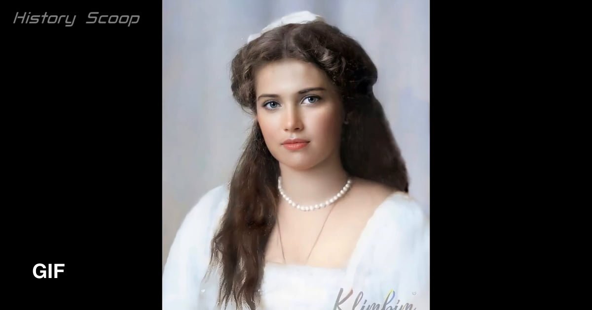 A portrait of Grand Duchess Maria Nikolaevna of Russia, who was killed ...