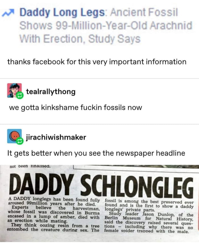 Daddy Schlongleg, the eternally well-endowed - 9GAG