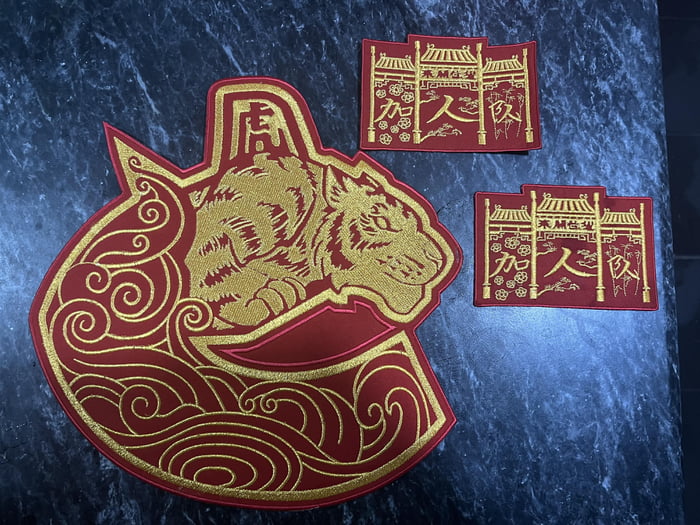 Made these embroidered patches in gold metallic thread :) - 9GAG