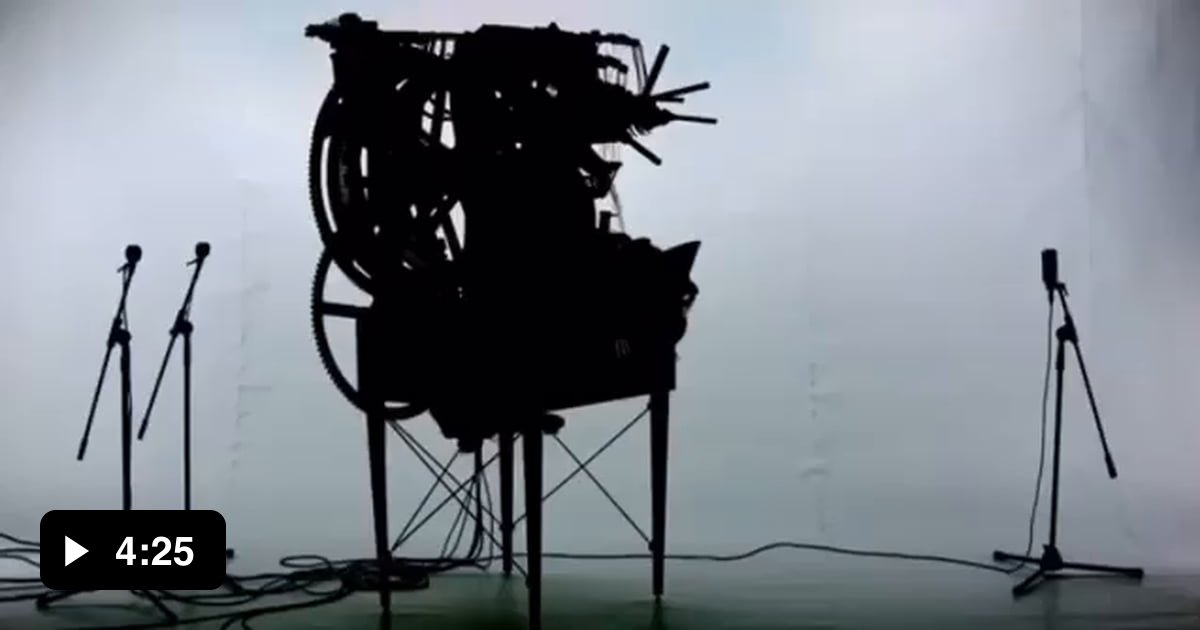 A man named Martin Molin built a machine with instruments but played by ...