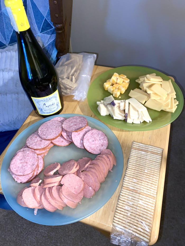 A poor mans wine and cheese night - 9GAG
