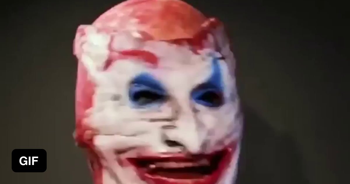 Bloody Skull Head Halloween Double-Layer Ripped Mask - 9GAG