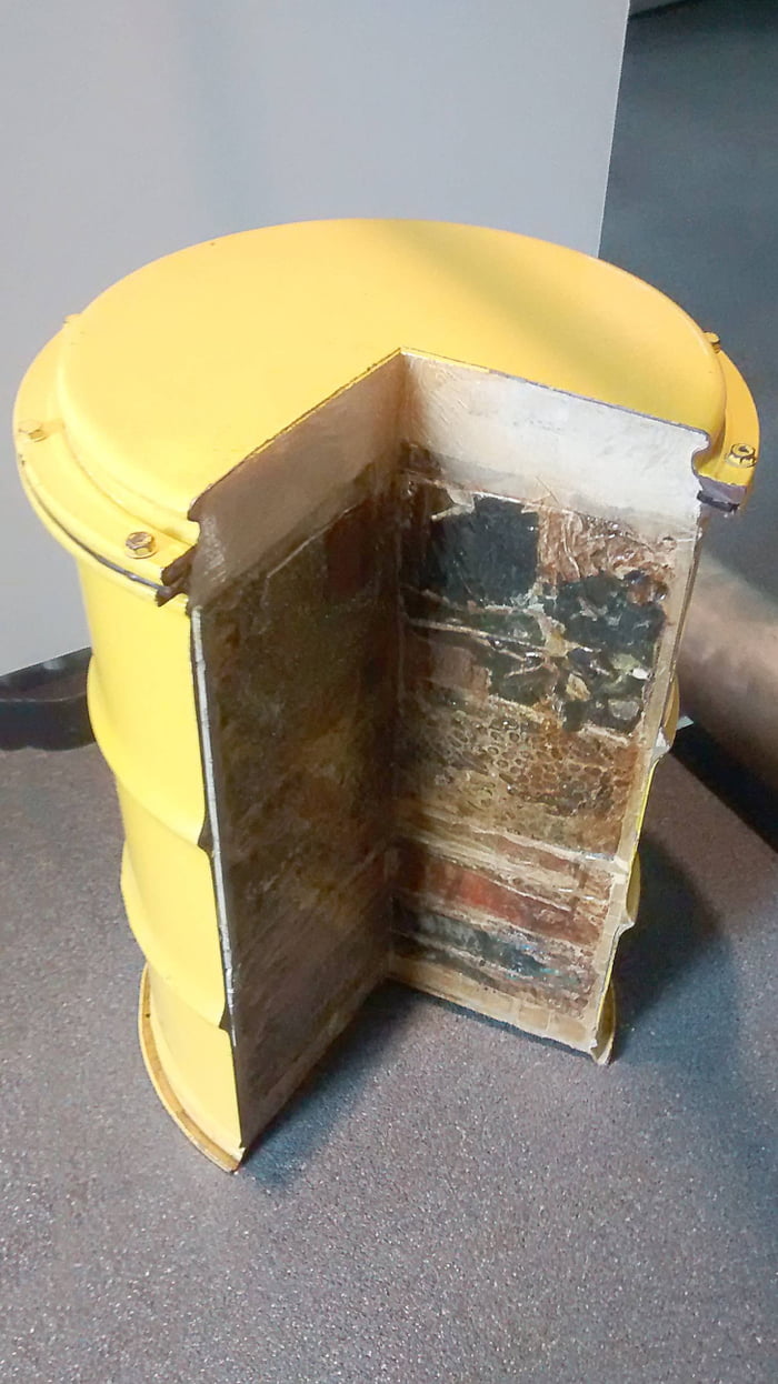 The cross section of a radioactive waste barrel - 9GAG