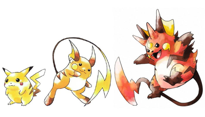 If Gorochu wasn't scrapped Pichu would've been the first 4 stage ...