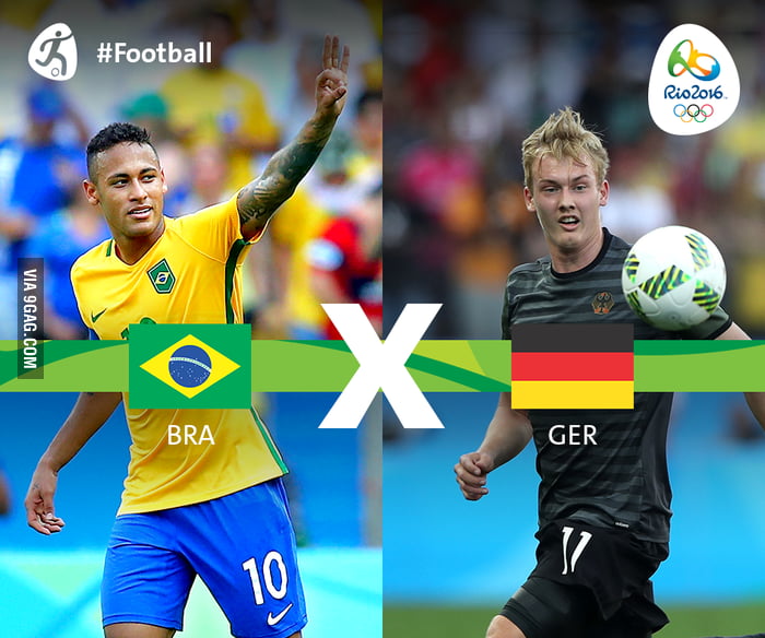 The Olympics gold medal game is set: BRA71L v. GERMANY - 9GAG