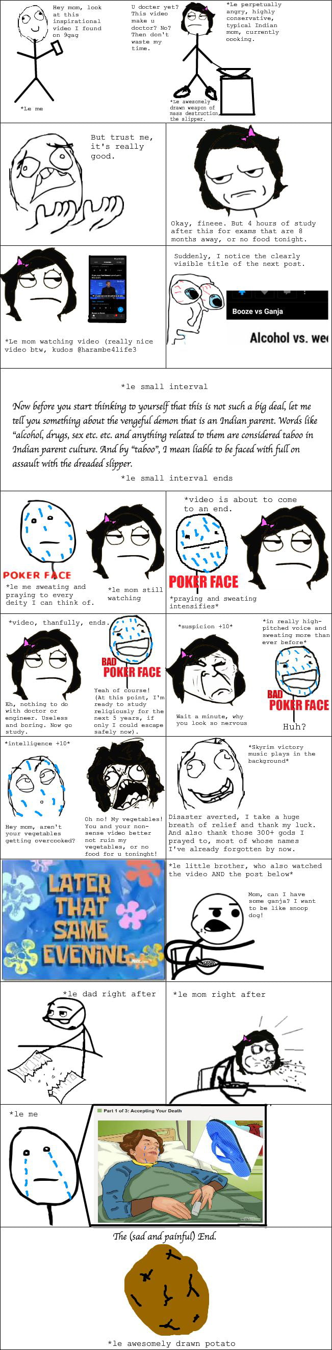 My first rage comic. Pls be kind (warning: quite long) - 9GAG