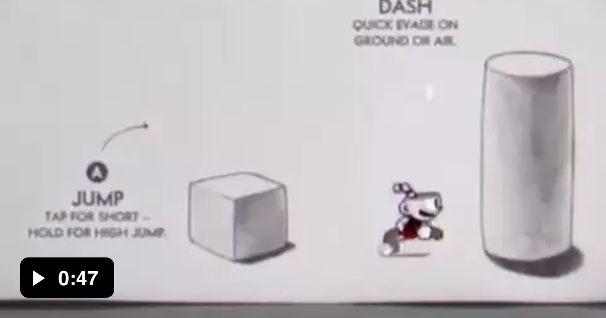 Polygon's professional game journalist showing how cuphead's tutorial ...