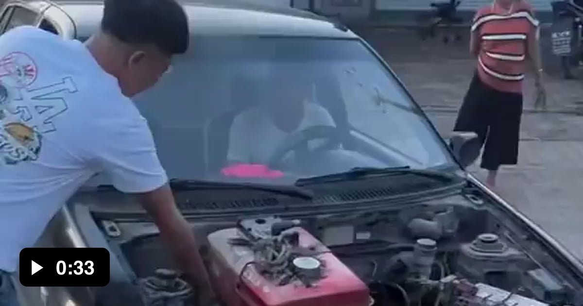 A short and witty title of a car engine. - 9GAG