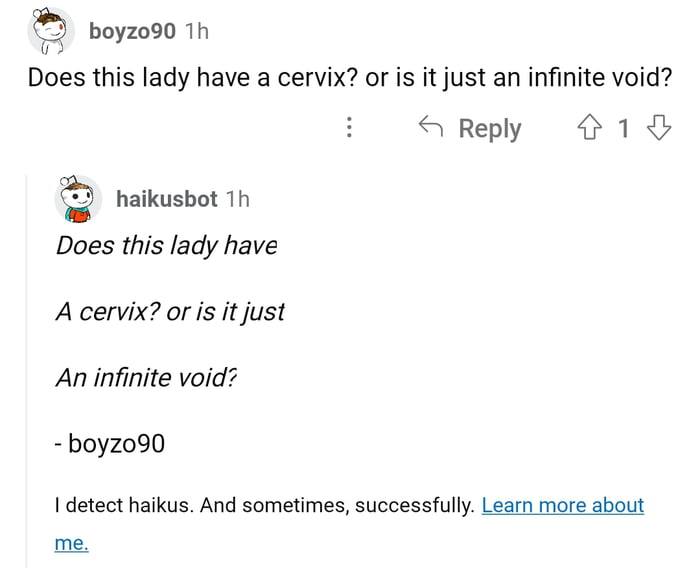 Akward haiku-bot - 9GAG