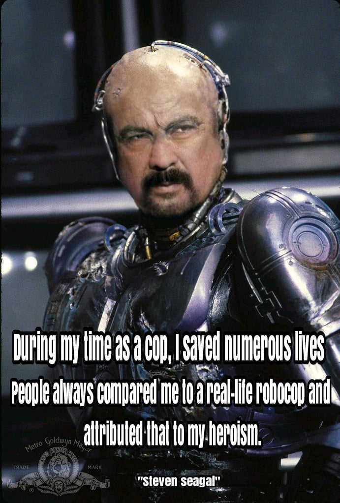 Steven seagal 🤖 - 9GAG