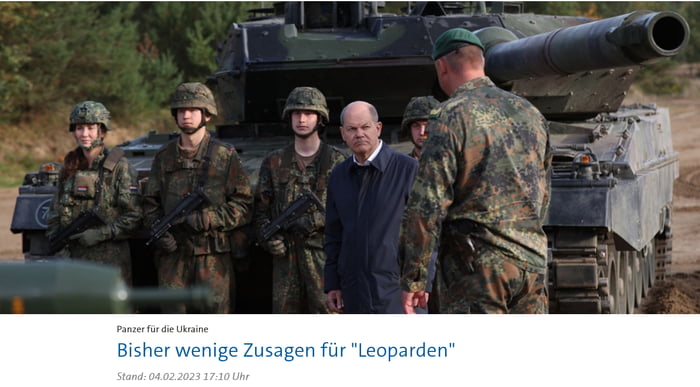 So far to the loud allies demanding allowance to send the tanks, where ...