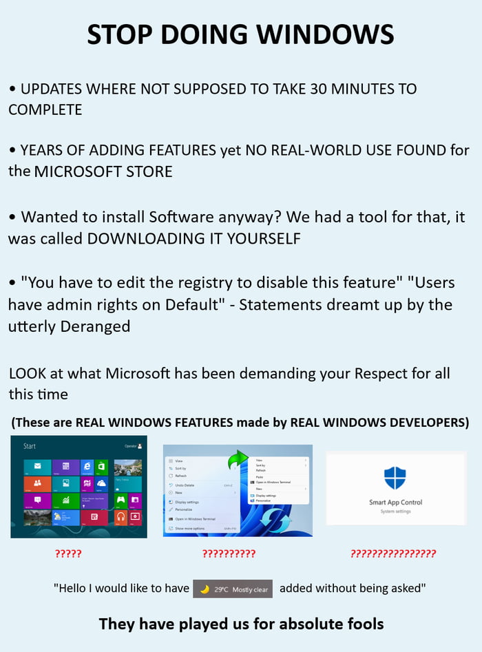 Stop doing windows - 9GAG