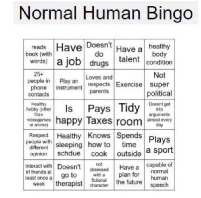 Impossible bingo. - 9GAG