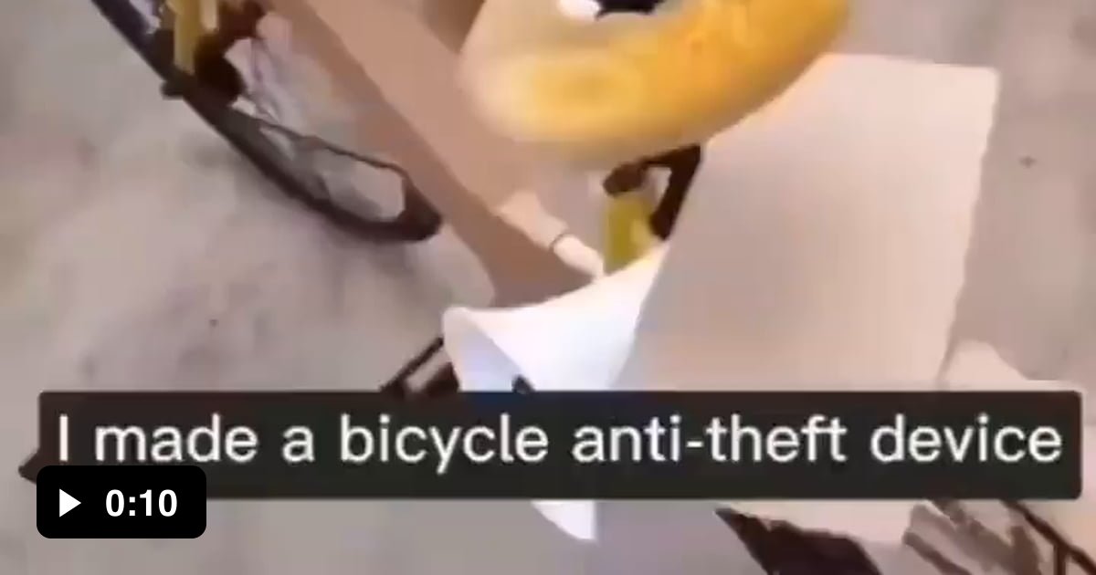Brazilian bicycle security - 9GAG